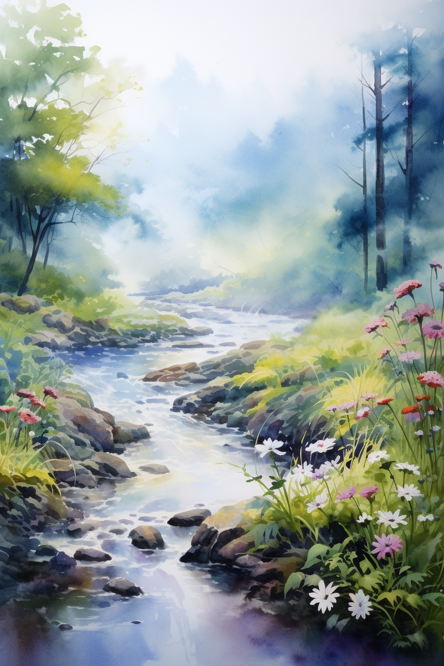 Watercolor Landscape Paintings Made Easy - Proactive Creative - Guides ...